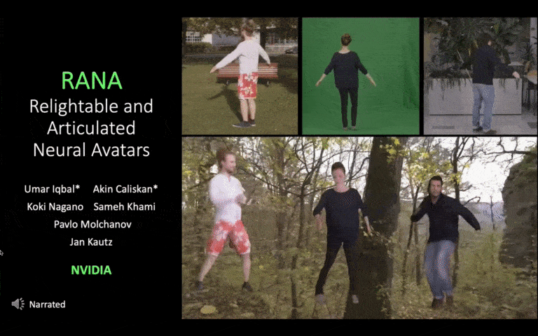 RANA: Relightable Articulated Neural Avatars
