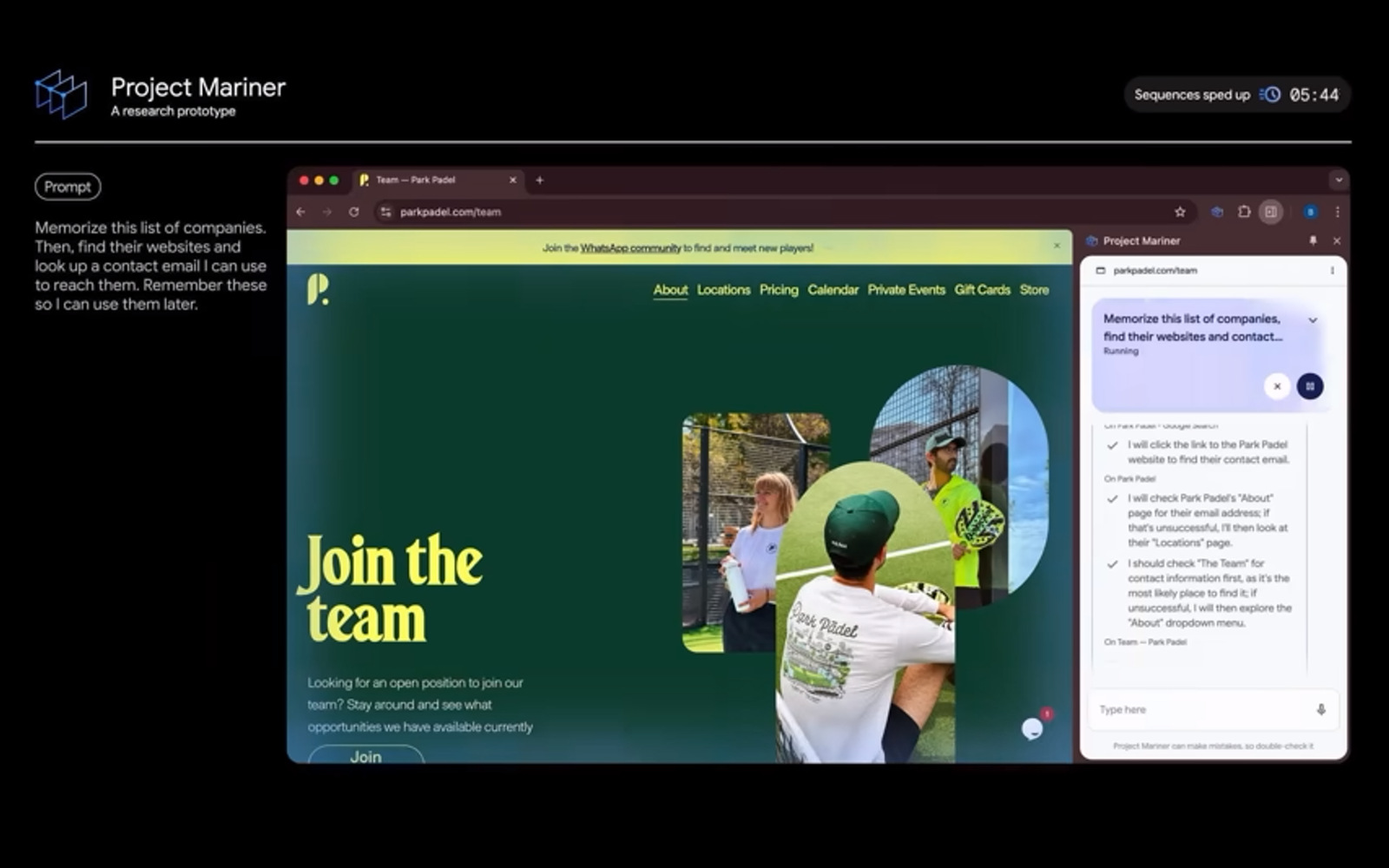Google's Project Mariner is an agent that browses the web on behalf of ...